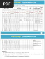 Loading - Discharging Sequence Plan | PDF | Tonnage | Ships
