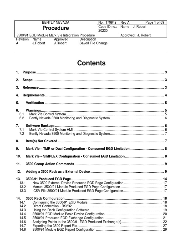 EGD Mark VIe Integration Procedure | PDF | Ip Address | User Interface