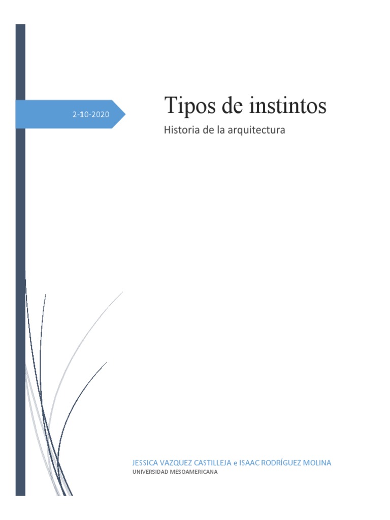 Tipos de Instintos | PDF | Diseño | Instinto