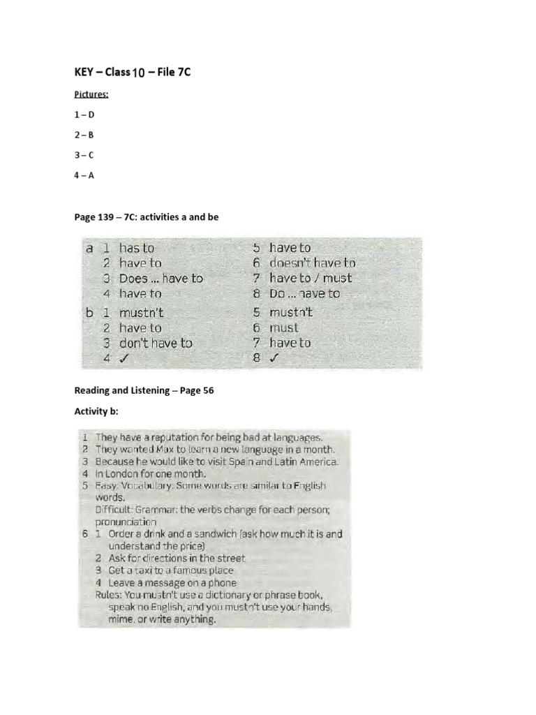 KEY Class 10 - File 7C | PDF