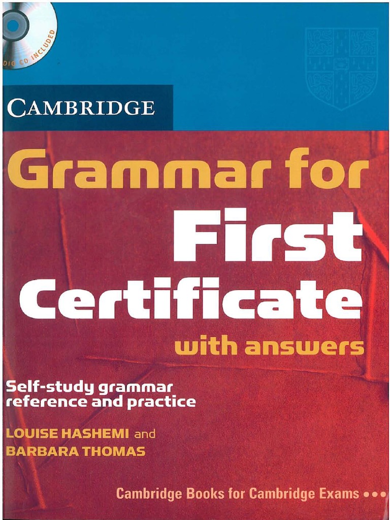 Cambridge Grammar For First Certificate | PDF