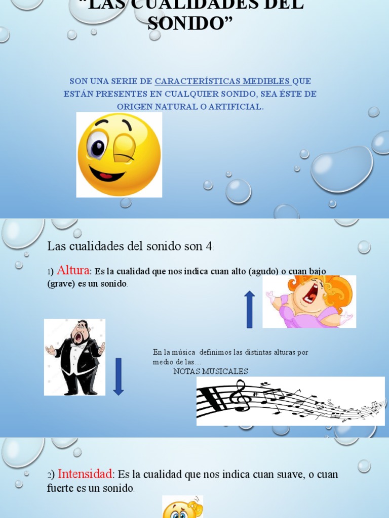 Las Cualidades Del Sonido | PDF