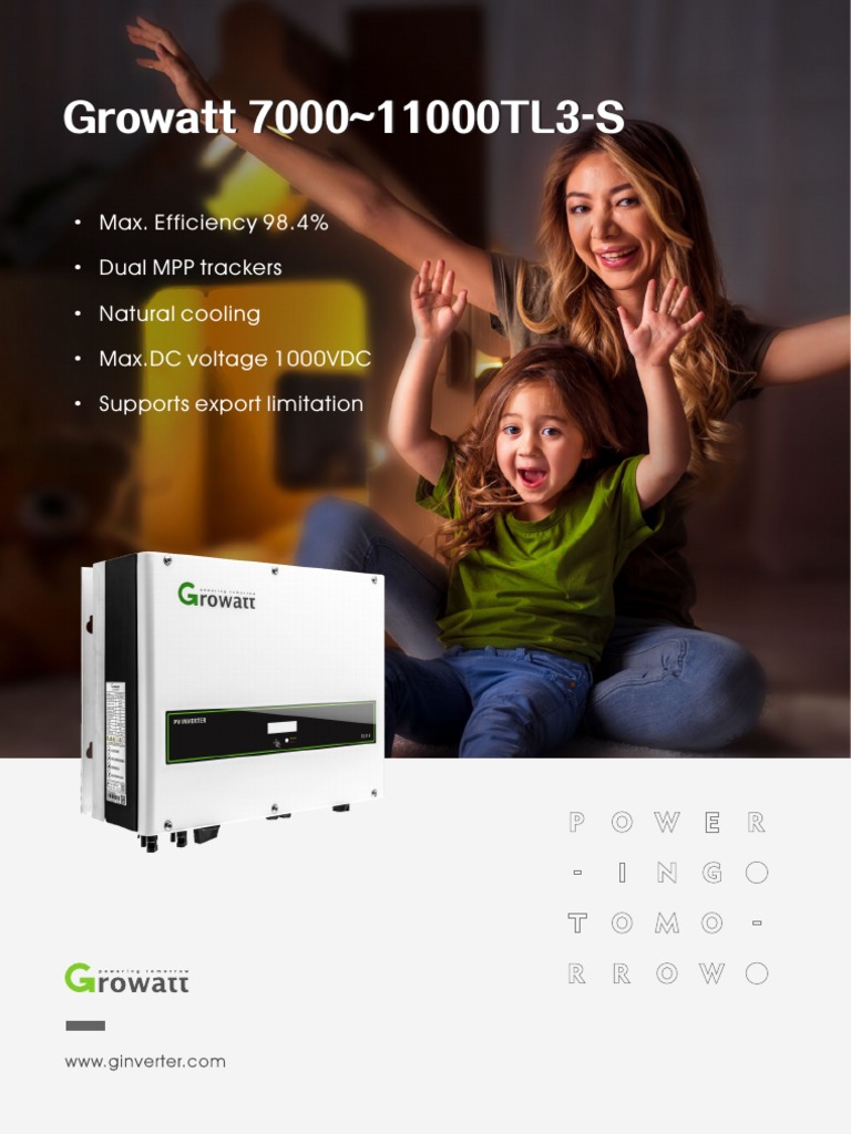 Growatt 7000-11000 TL3-S Datasheet | PDF