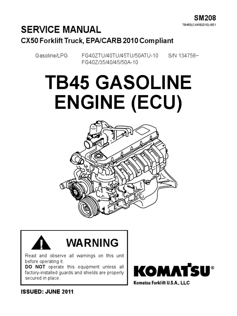 Tb45 Gasoline Engine (Ecu) : Service Manual | PDF | Electrical ...