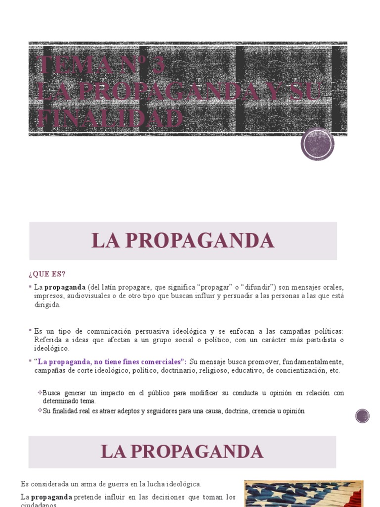 Propaganda: Definición y Tipos | PDF | Propaganda | Publicidad