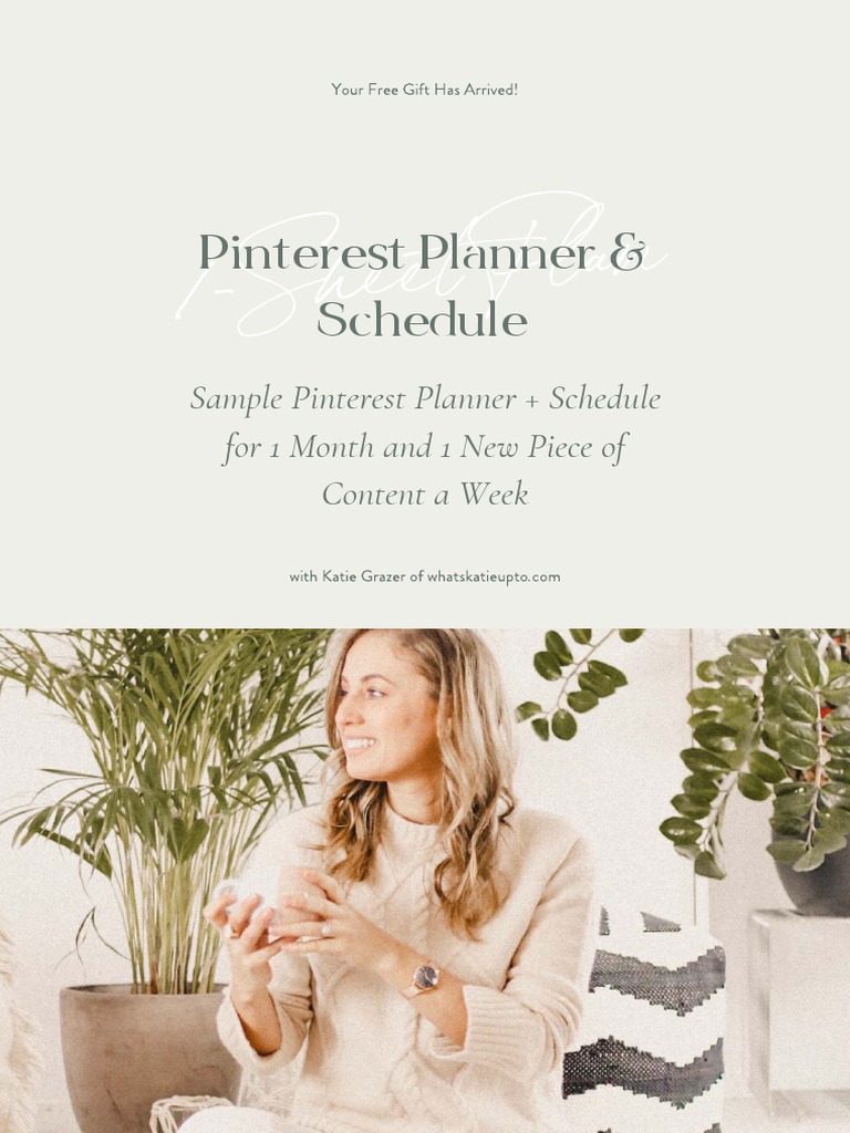 Pinterest Planner Checklist With Katie Grazer of Whatskatieupto | PDF