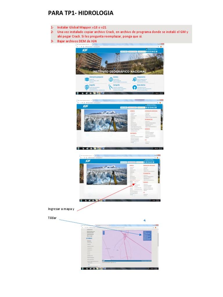 Instalacion de Global Mapper y Como Bajar Archivos DEM de IGN | PDF