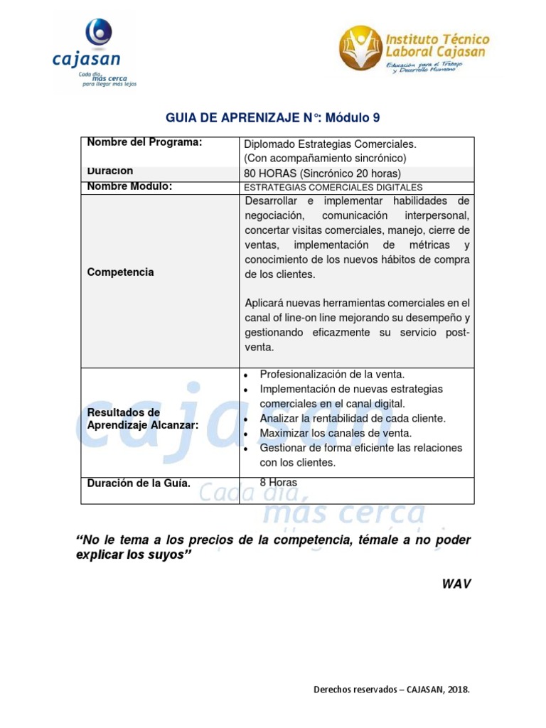 Guia de Aprendizaje Modulo 9 | PDF | Servicio de redes sociales | Cliente Guia de Aprendizaje Modulo 9 | PDF | Servicio de redes sociales | Cliente