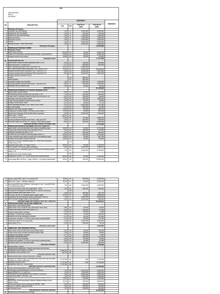Boq Tower SST 42m | PDF