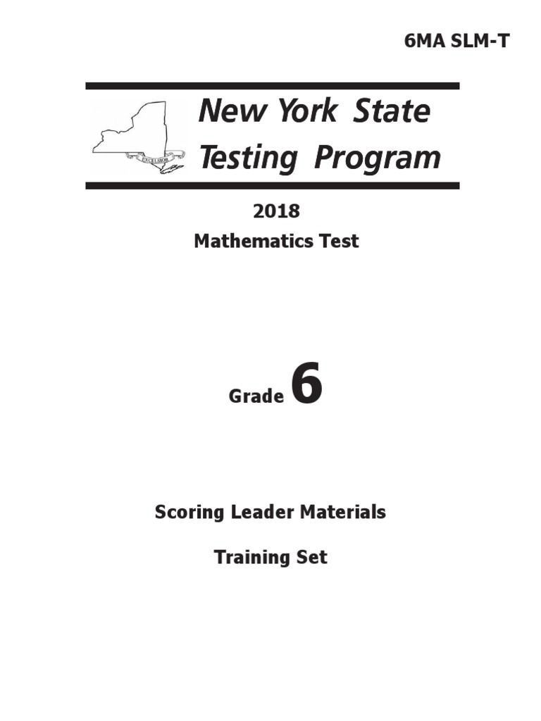 2018 Scoring Materials Math g6 | PDF | Concept | Understanding