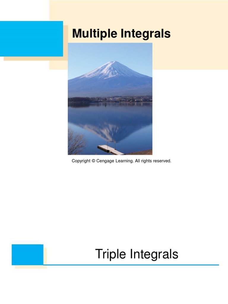 Triple Integrals | PDF | Integral | Interval (Mathematics)