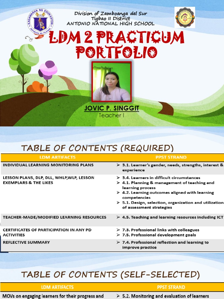 Ldm2 Practicum Portfolio For Teachers | PDF | Learning | Educational ...