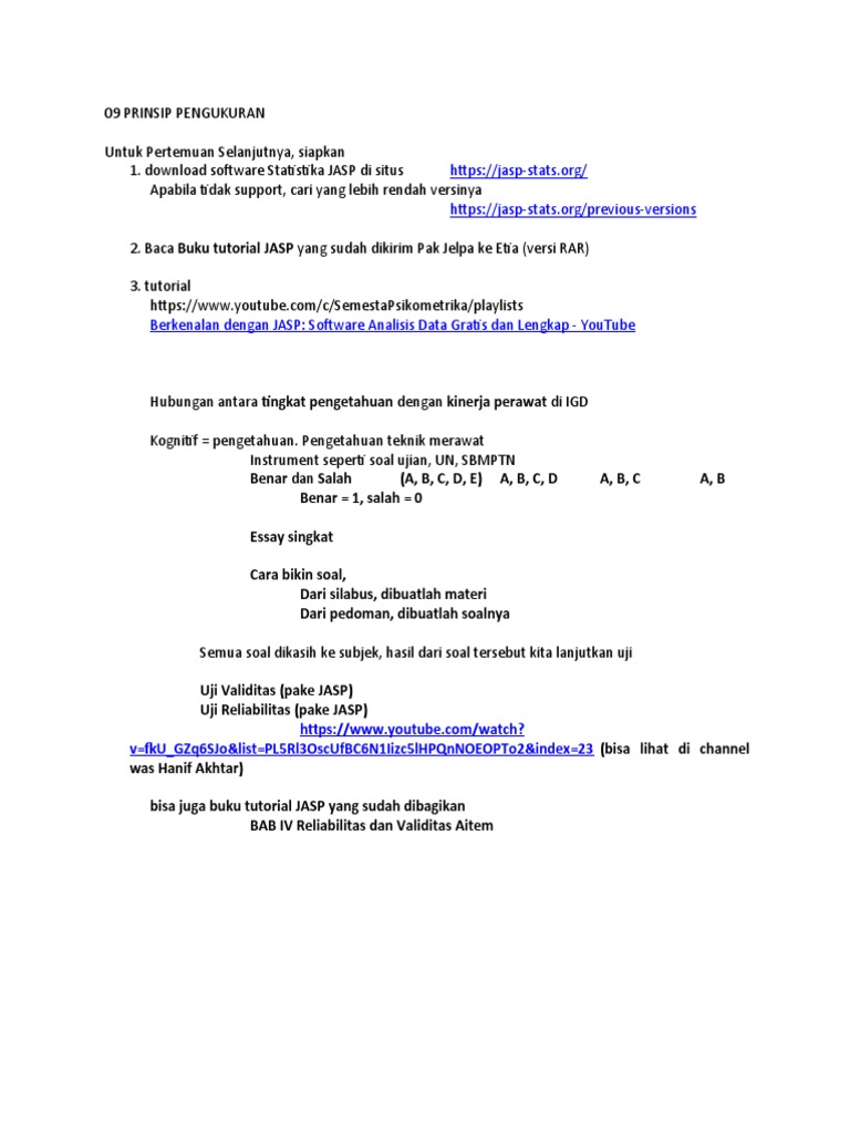 Prinsip Pengukuran | PDF | Karier & Perkembangan