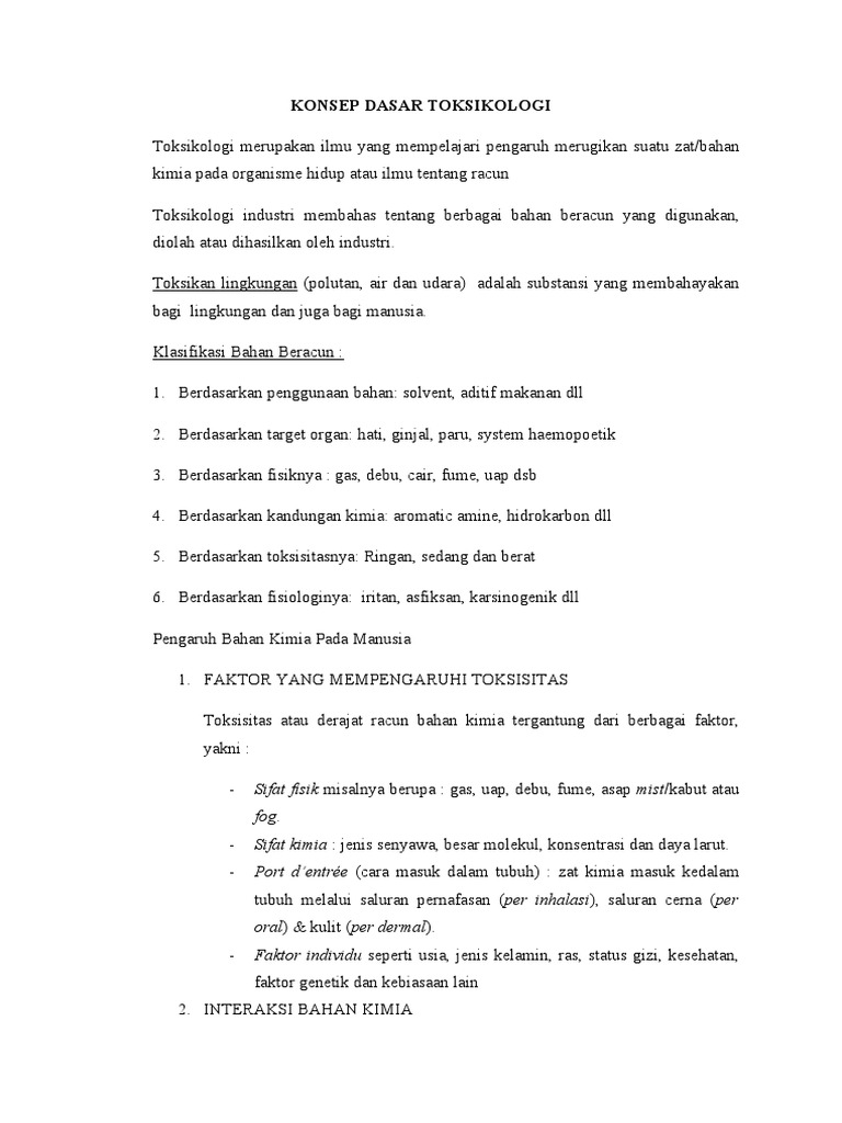 Konsep Dasar Toksik Pdf