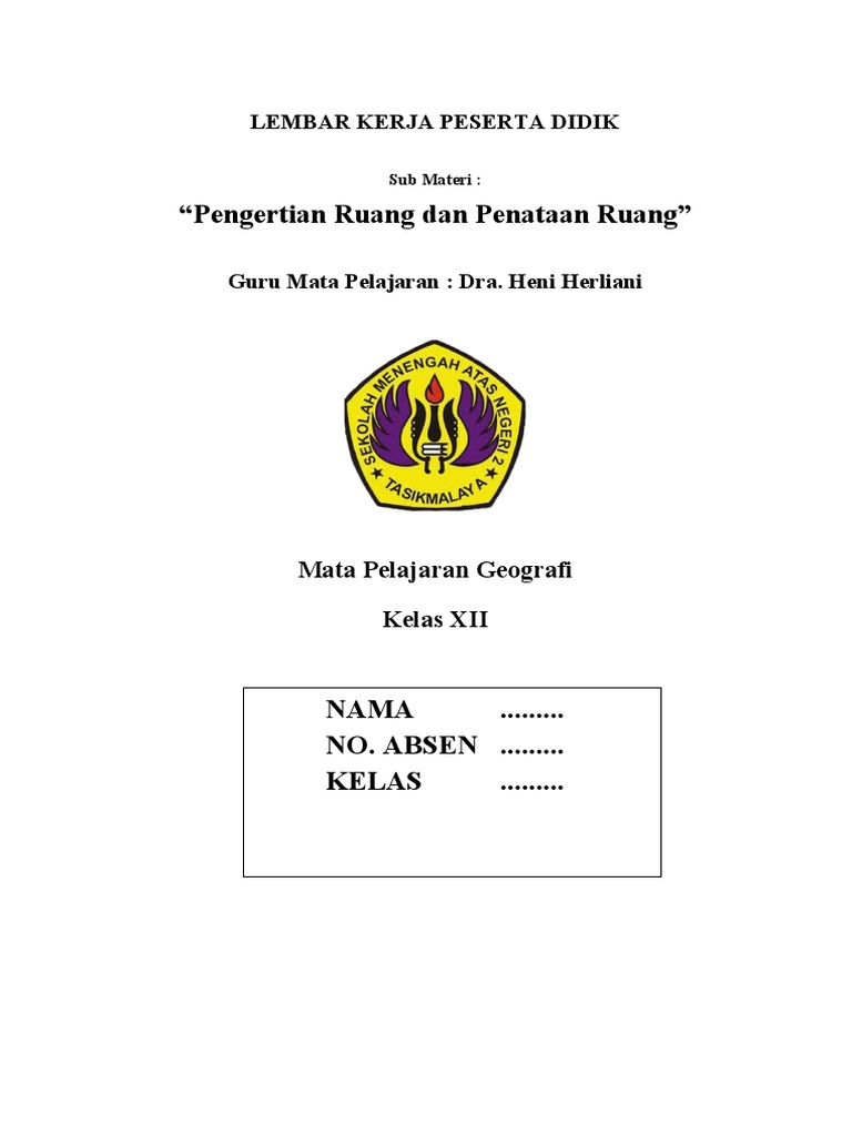 Menjelaskan Konsep Ruang Dan Penataan Ruang | PDF
