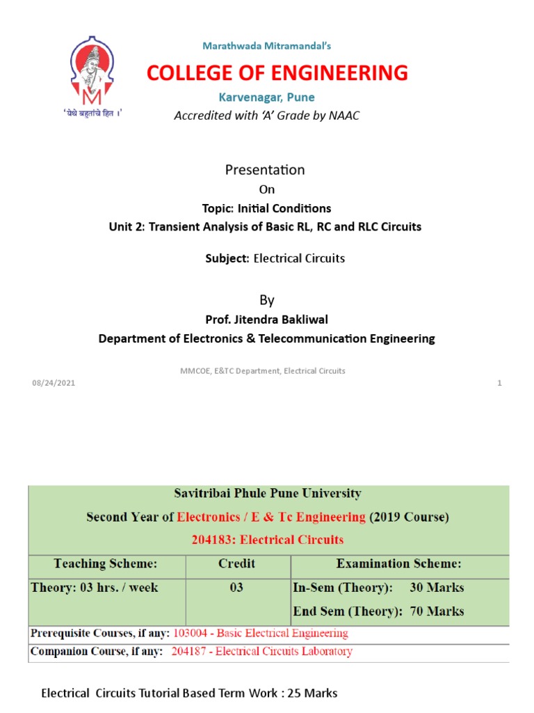 Ele Ckts-1 Intro CO Obj | PDF | Electrical Network | Electric Motor