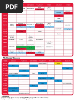 LA FITNESS Class Schedule (Print Version) - PEARL | PDF