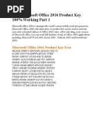 MS Word 2016 Serial Key | PDF