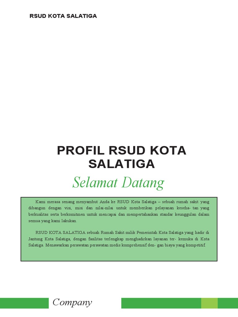 Layanan Kesehatan RSUD Kota Salatiga | PDF