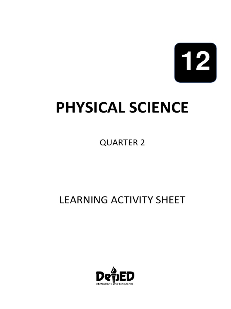 Physical Science: Learning Activity Sheet | Download Free PDF | Solar ...