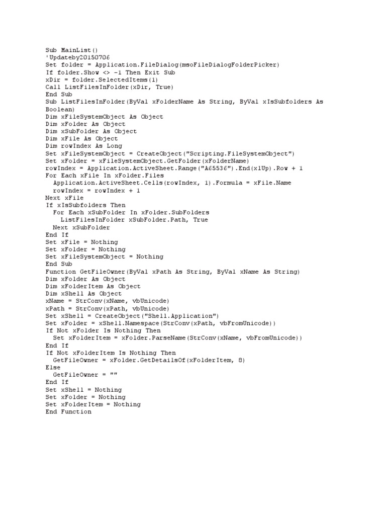 List Files From Folders and Subfolders | Download Free PDF | Computer ...