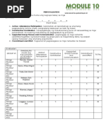 Peer Evaluation Form | PDF
