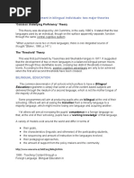 Jim Cummins' Theories on Bilingualism | PDF | First Language | Minority ...