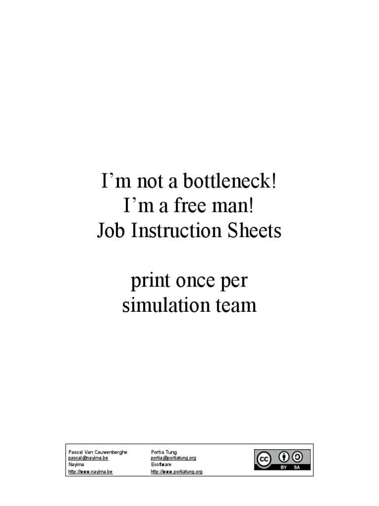 Bottleneck Test Instructions for Teams | PDF | Home & Garden