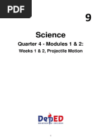 Q4 Science 9 - Module 1 | PDF | Acceleration | Velocity