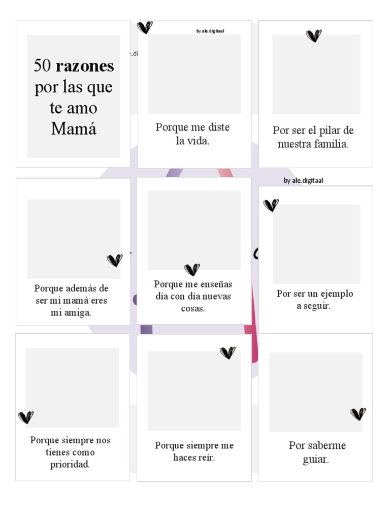 50 Razones Para Amar A Mamá Pdf