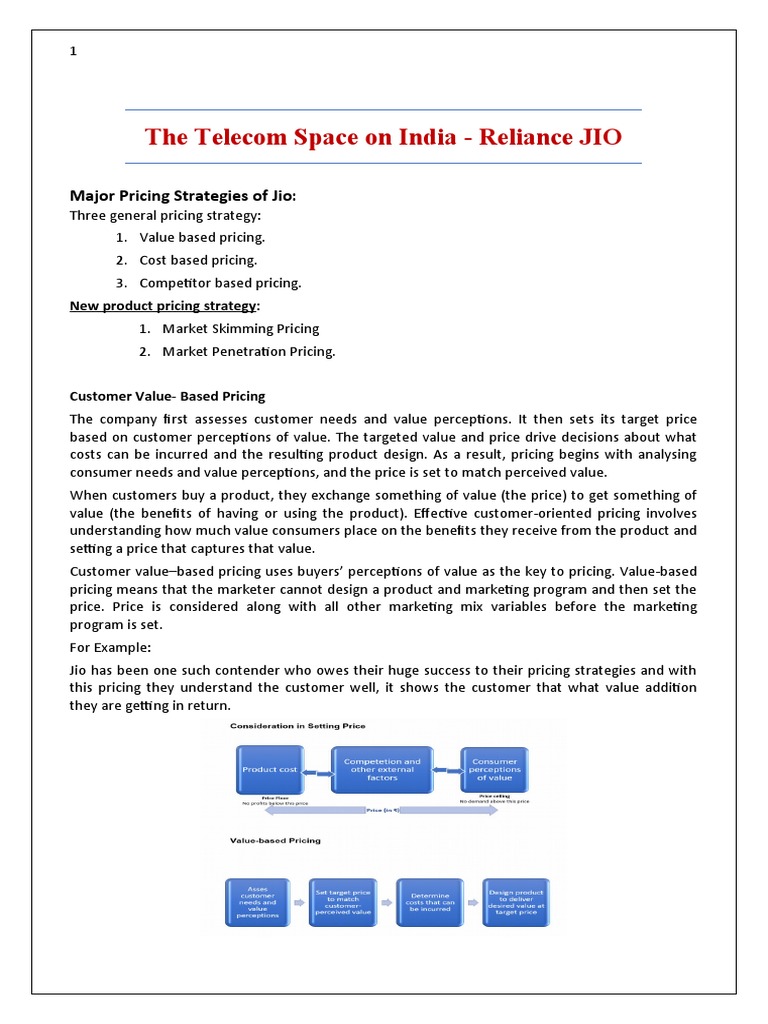 Telecom Space - JIO | PDF | Pricing | Marketing