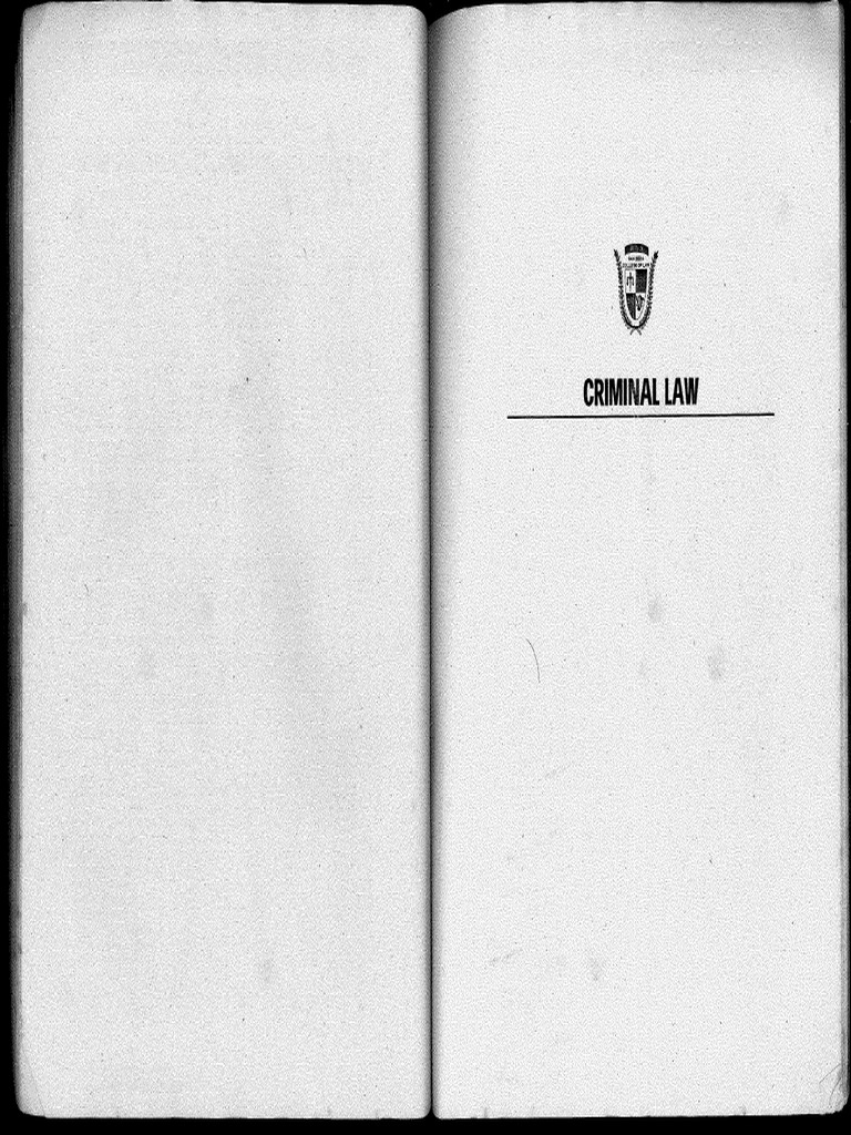 Criminal Law Book 1 | PDF