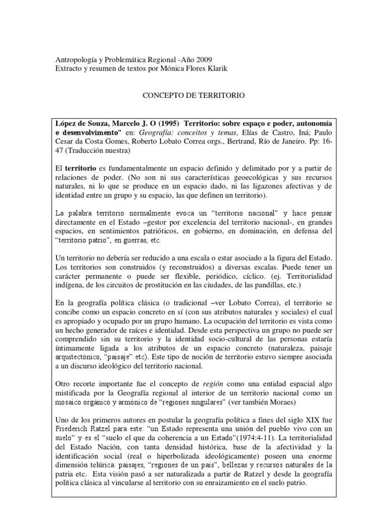 Concepto de Territorio | PDF | Geografía | Estado (política)