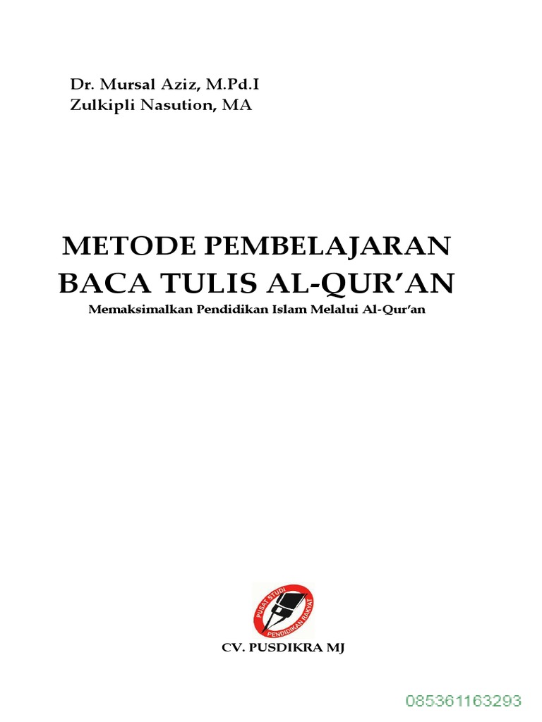 WTM Buku Metode Pembelajaran Baca Tulis Al-qur'An | PDF