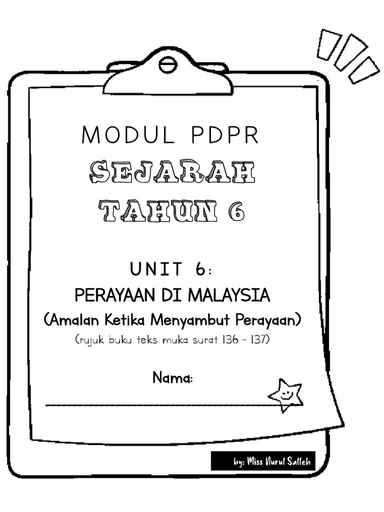 (Lembaran Kerja) Modul Soalan PDPR Perayaan Di Malaysia | PDF