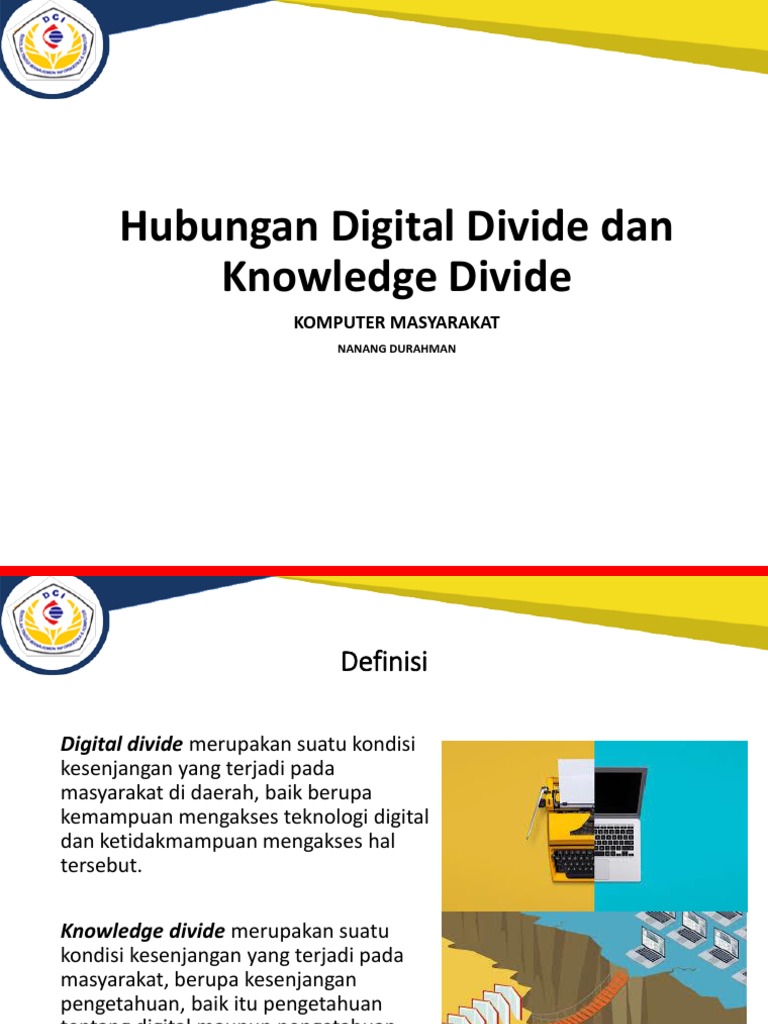 2 Digital Divide Dan Knowledge Divide | PDF