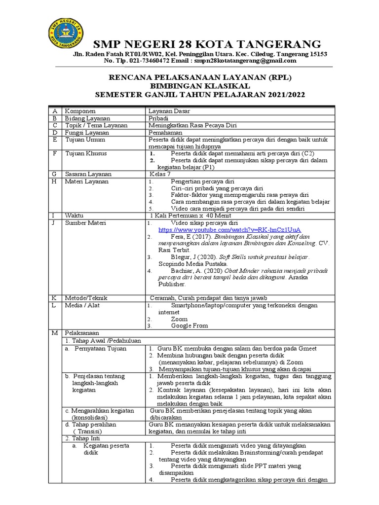 RPL Meningkatkan Percaya Diri | PDF | Karier & Perkembangan