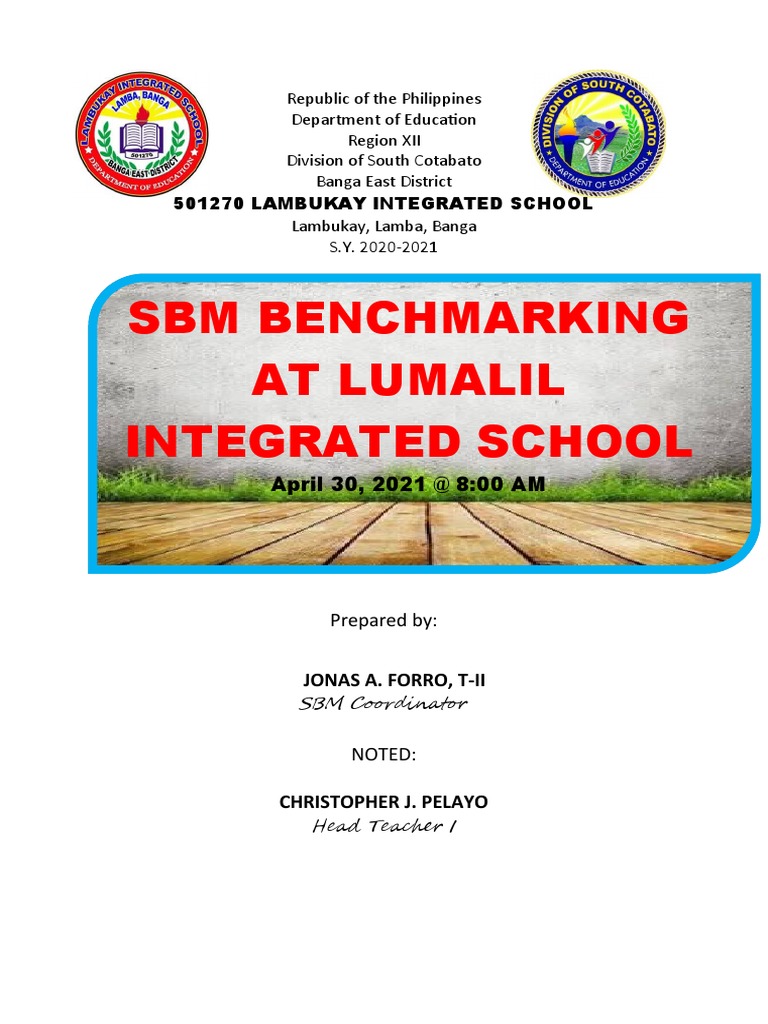 SBM Benchmarking at Polomolok Design | PDF | Cognition | Behavior ...