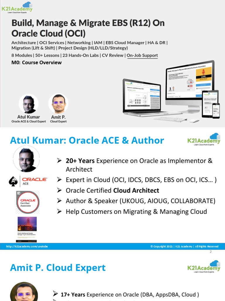 M00 EBS On OCI Course Overview Ed7 | PDF | Information Age | Service Industries