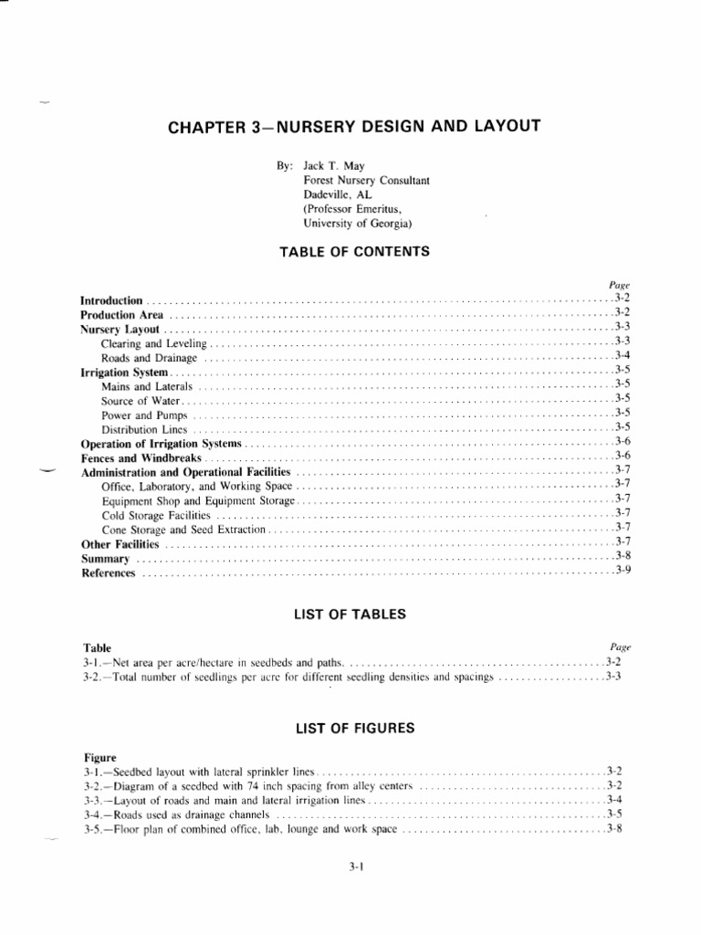 Nursery Design and Layout | PDF