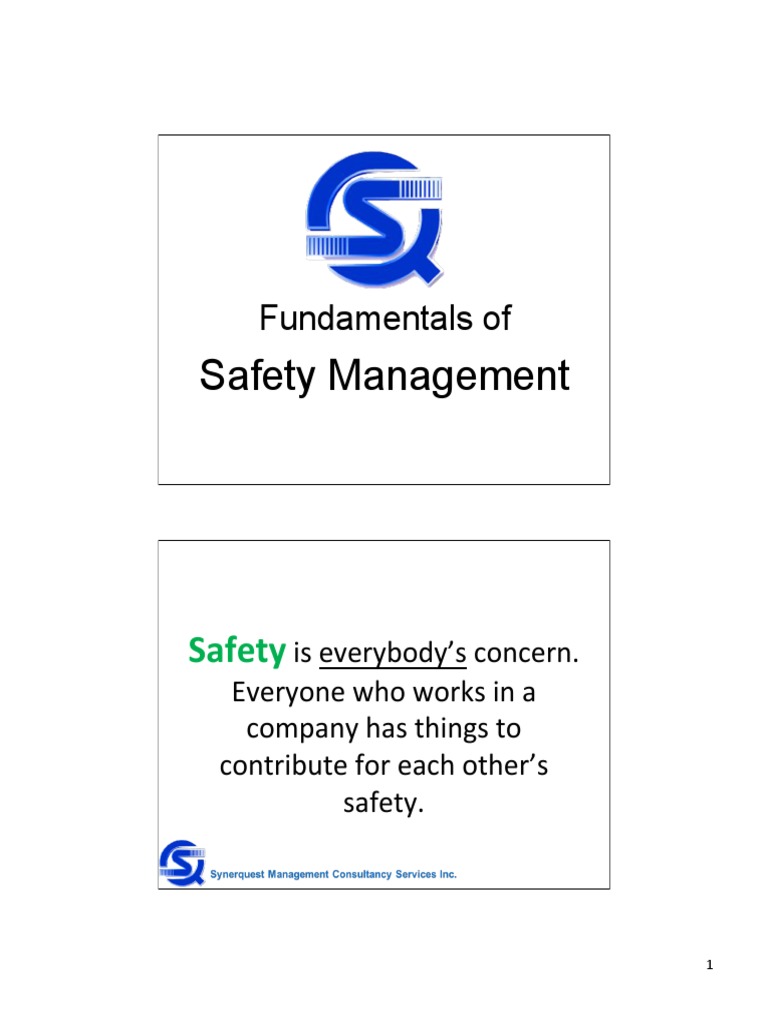 Module 3 Fundamentals of Safety Management 2015 | PDF | Safety | Hazards