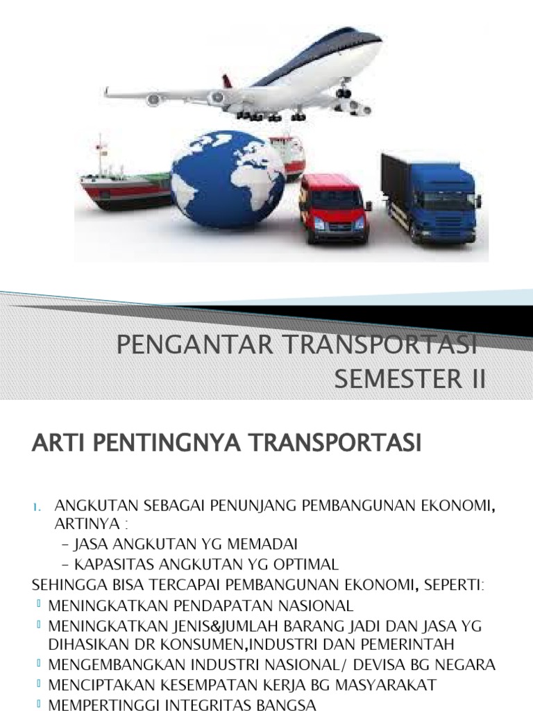 P Transportasi (1-2) | PDF | Bisnis | Perjalanan