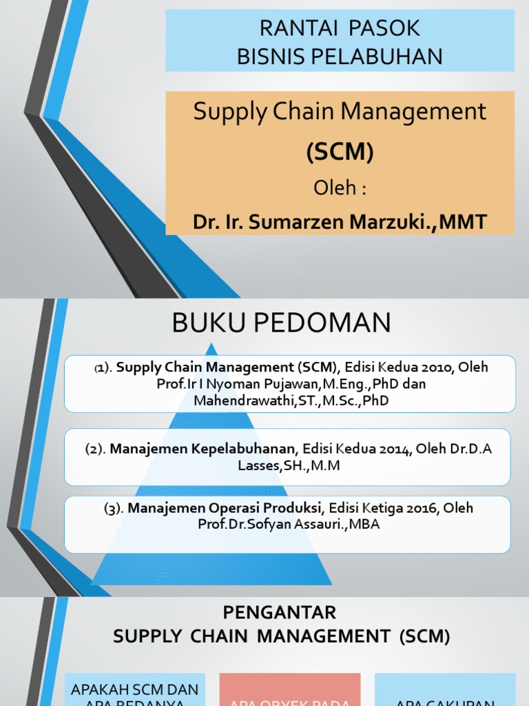 Panduan Manajemen Rantai Pasok | PDF | Bisnis | Komputer