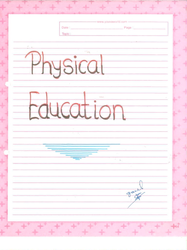 Physical Education Project Work Report-2020-21 | PDF