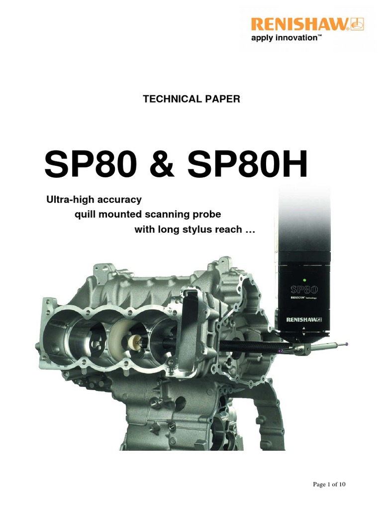 SP80 & SP80H Probe Technical Overview | PDF | Cartesian Coordinate ...