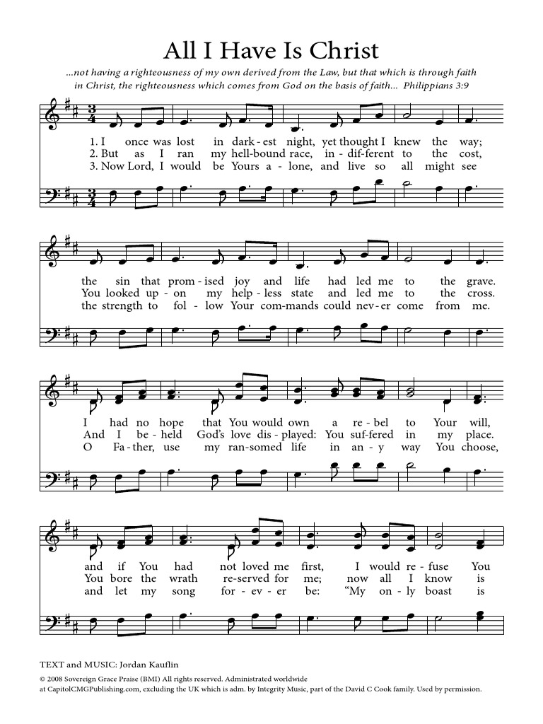 All I Have Is Christ | PDF | Righteousness | Jesus