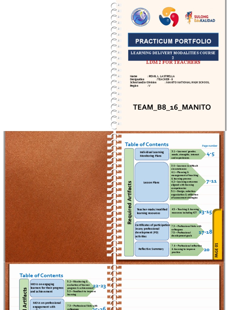 Dummy Practicum Portfolio For LDM | PDF | Learning | Teachers