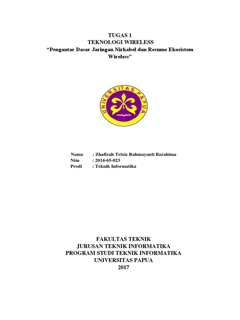 Teknologi Wireless Pdf Teknologi Rekayasa