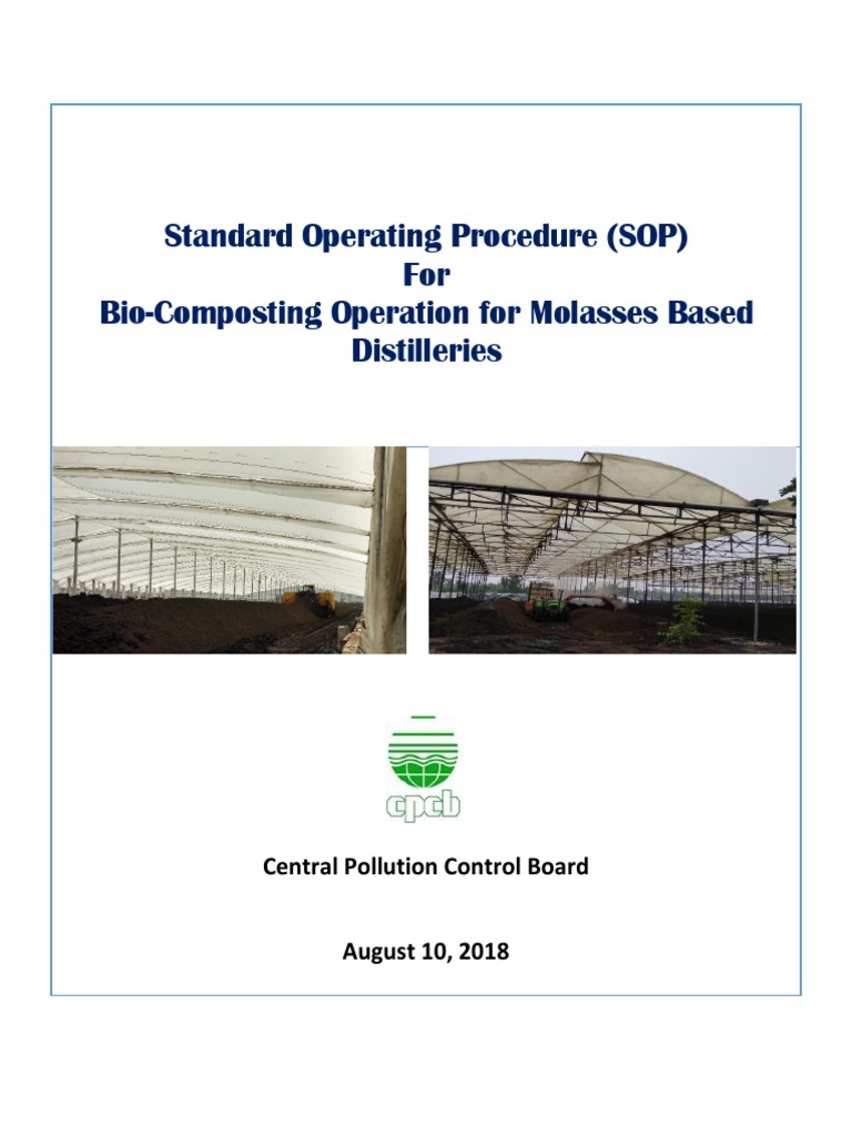 (SOP) For Composting Operation For Molasses Based Distilleries | PDF ...