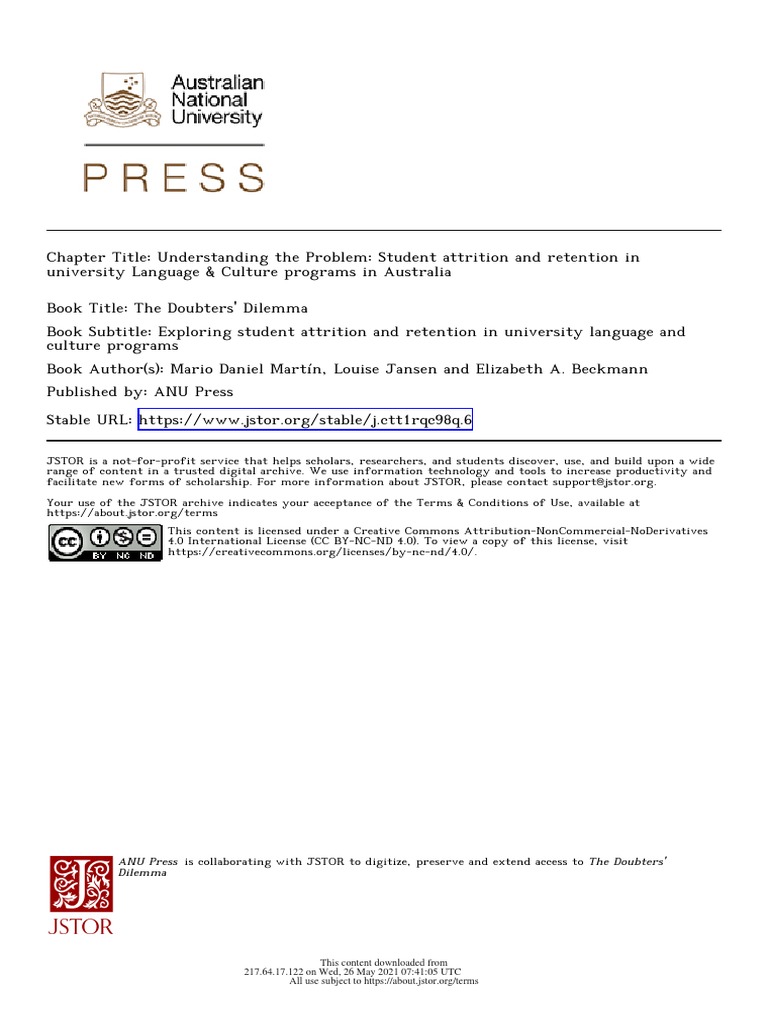 Understanding The Problem Student Attrition | PDF | University ...